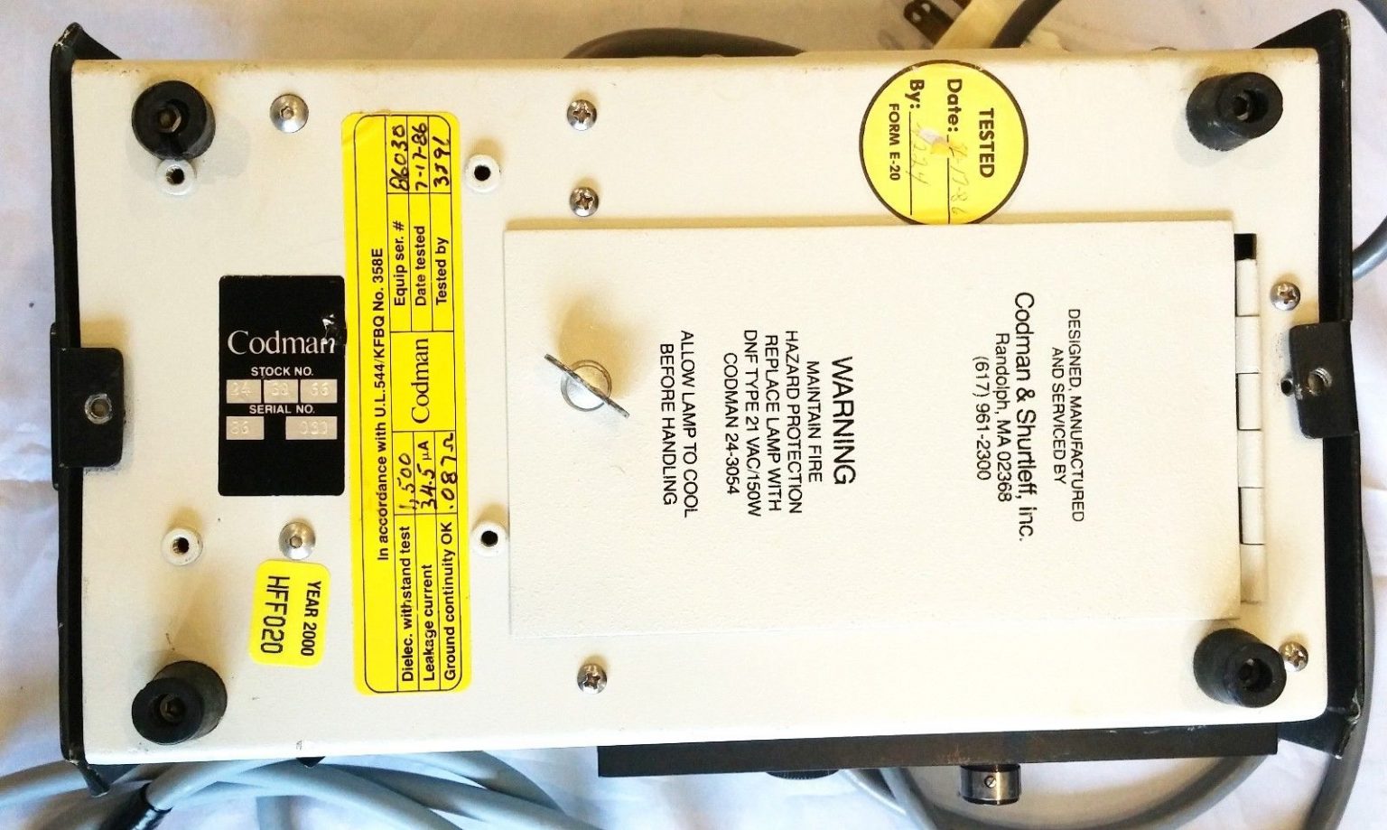 Codman Surgical MicroSystem Twin Beam Lightsource - CHD Medical