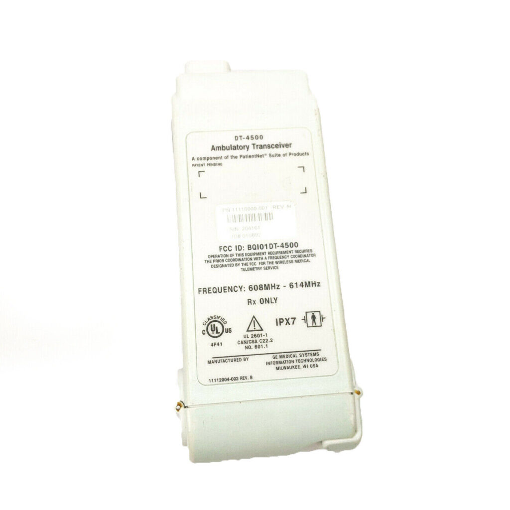 GE PatientNet DT-4500 Telemetry Transceiver EKG / ECG Transmitter - CHD ...