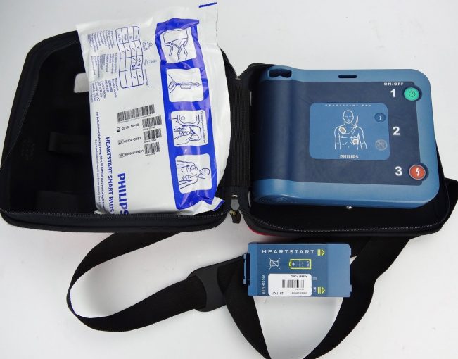 Philips HeartStart FRx OnSite Defibrillator AED w/ Case, Battery and ...