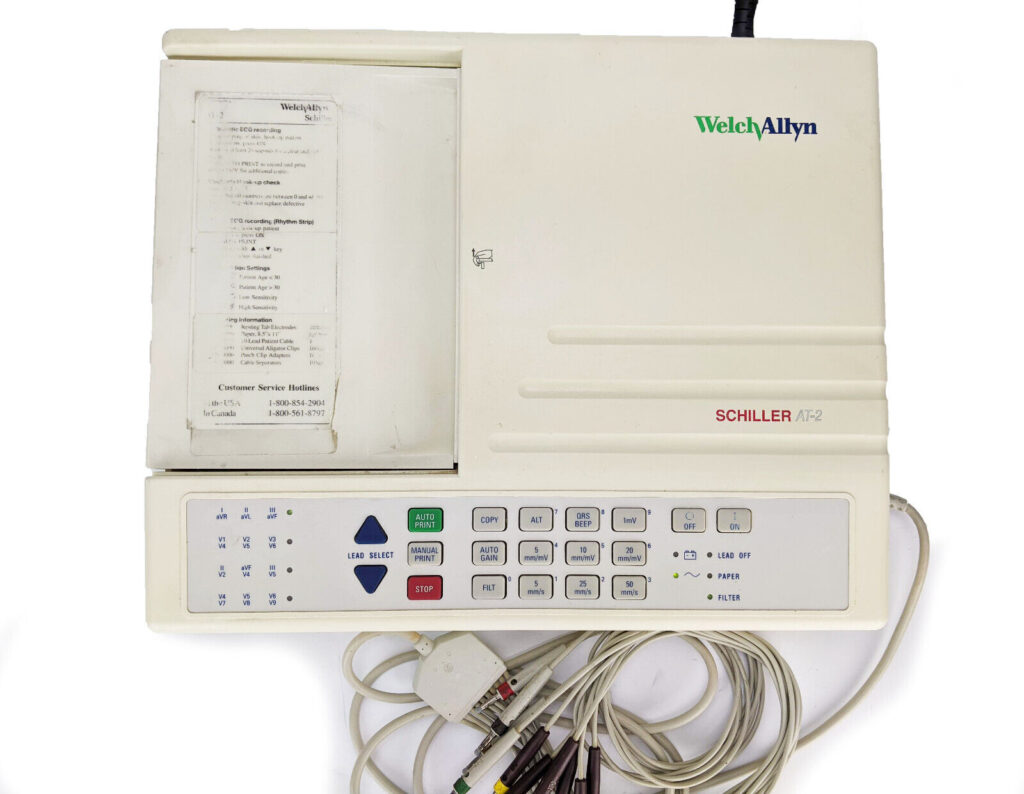 Schiller AT-2 ECG/EKG Machine w/ Leads - CHD Medical
