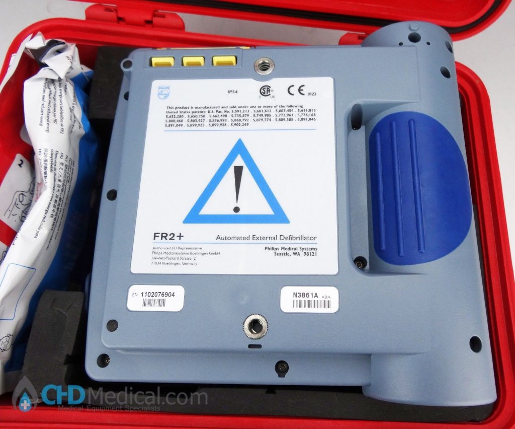 Philips FR2+ HeartStart AED Hard Case Pads Battery Included - CHD Medical