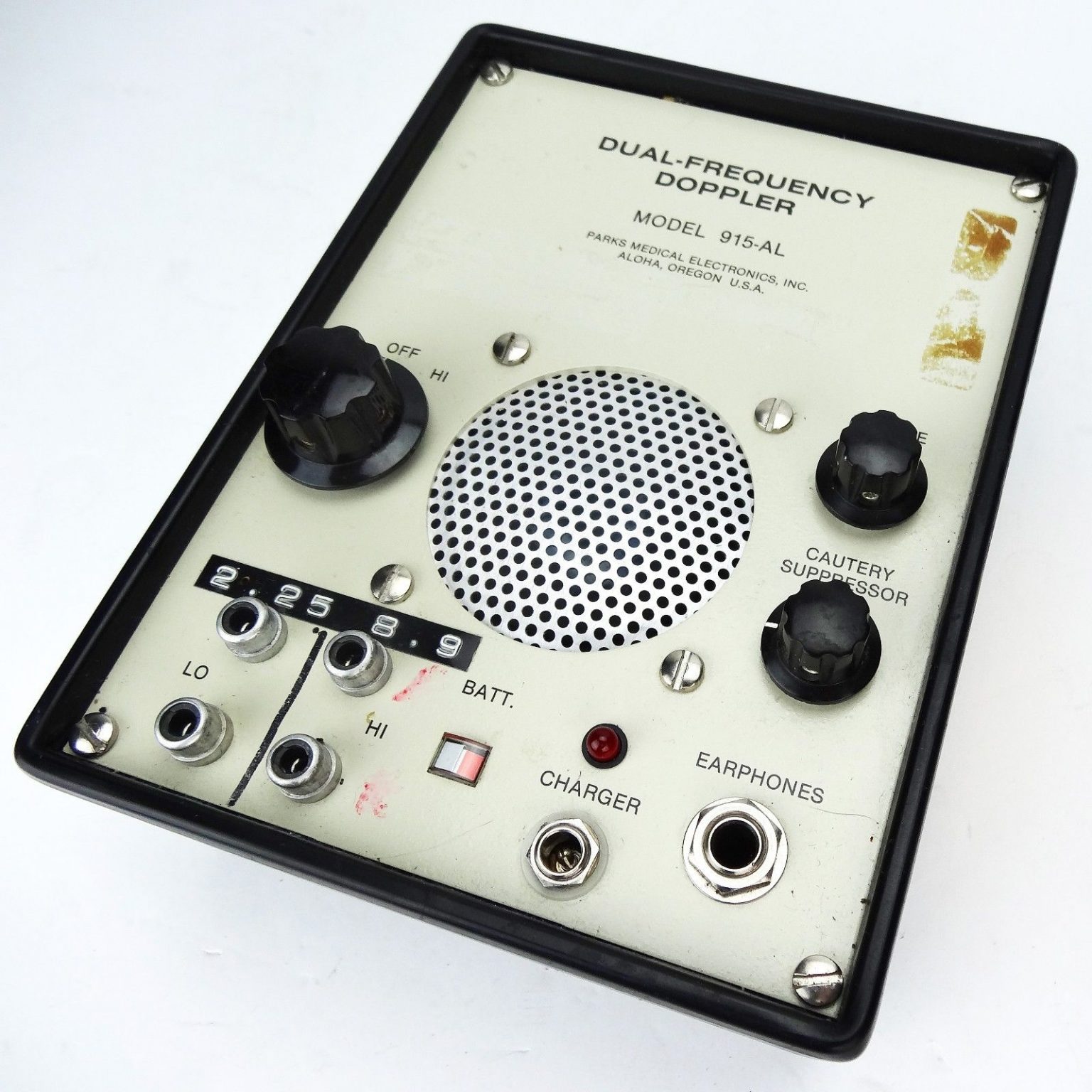 Parks Medical Electronics Ultrasonic Doppler Flow Detector 915-AL 2.25 ...