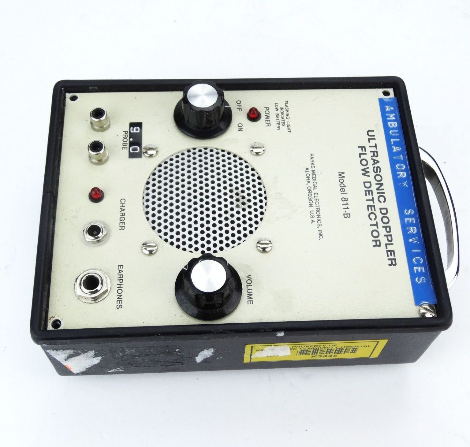 Parks Medical Electronics Ultrasonic Doppler Flow Detector 811-B 9.0 ...