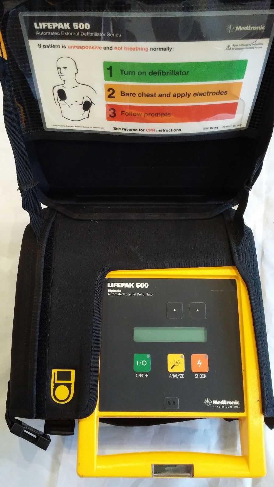 Physio-Control-LifePak-500-Biphasic-ECG-Very-Good-Condition-EMT-Medic ...