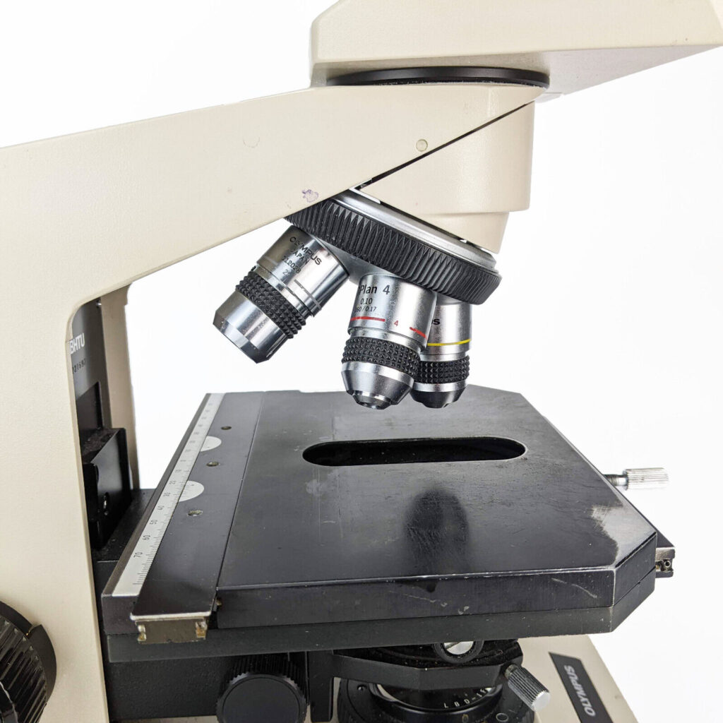 Olympus BH-2 Microscope with Four Objectives GREAT! - CHD Medical