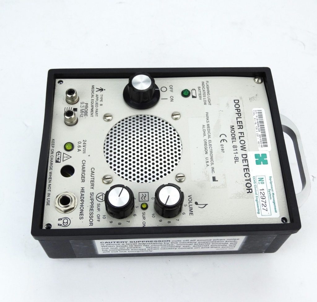 Parks Medical Electronics Ultrasonic Doppler Flow Detector 811-BL 9.3 ...