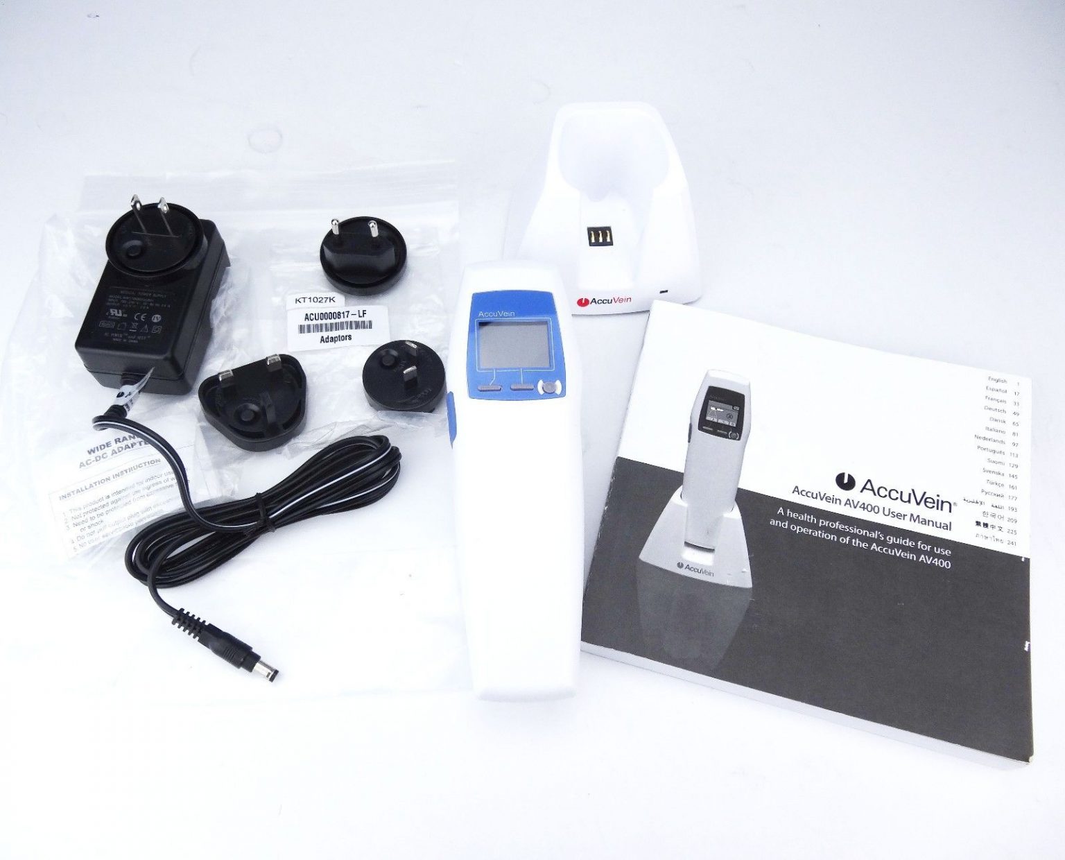 AccuVein Vein Finder System AV400 Locator Transilluminator - CHD Medical