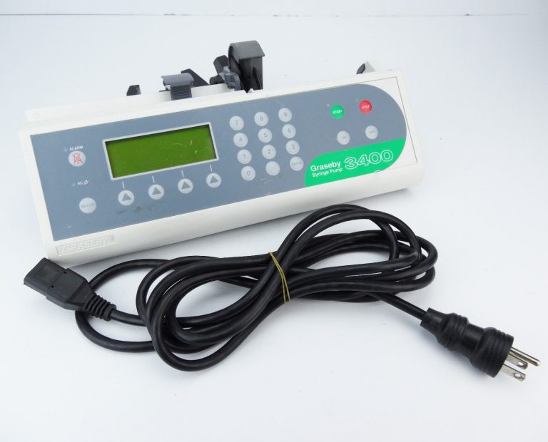 Graseby 3400 Syringe Infusion IV Pump Driver w/ Pole Clamp - CHD Medical