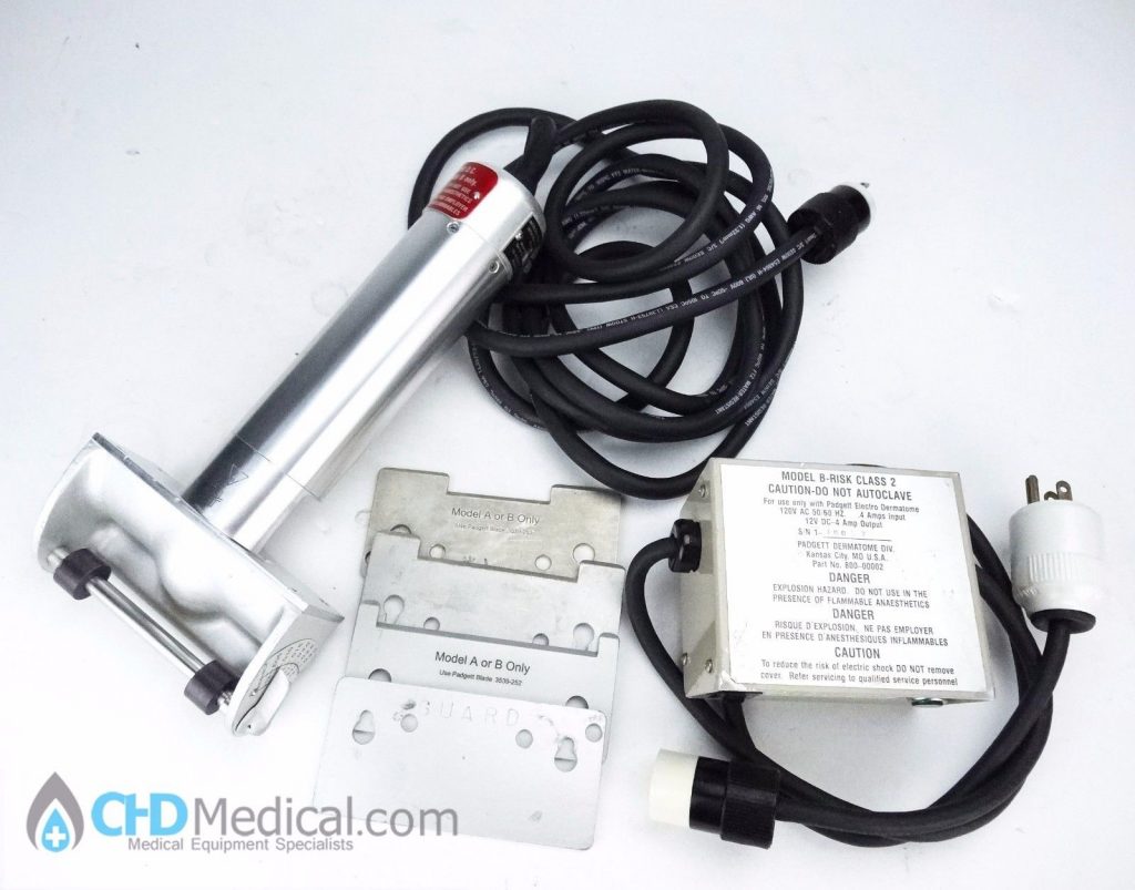 Padgett Electro Dermatome Model B System w/ 1", 2", 3", 4" Cutting ...