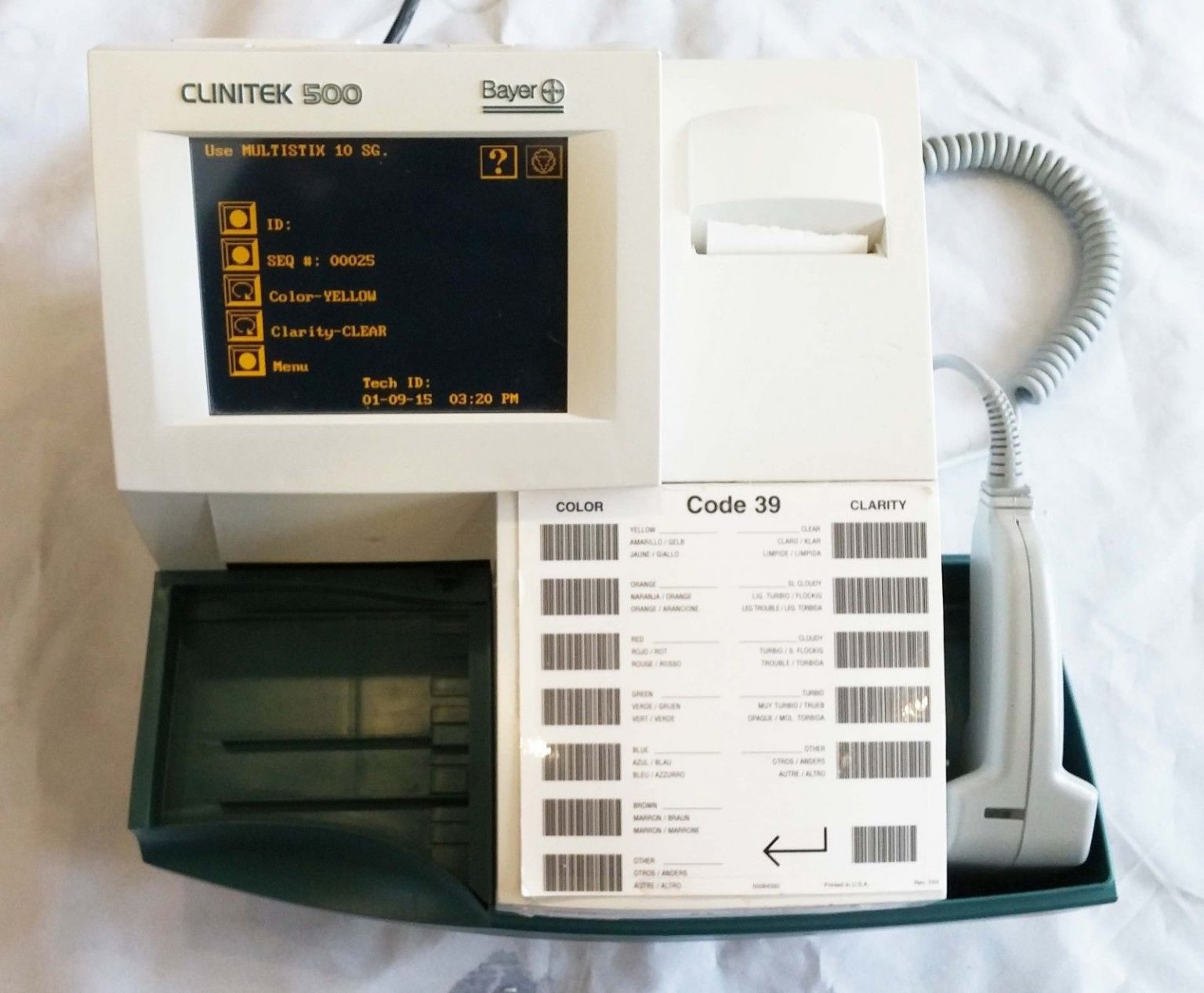 Bayer Clinitek 500 Urine Analyzer Model 6470 - CHD Medical