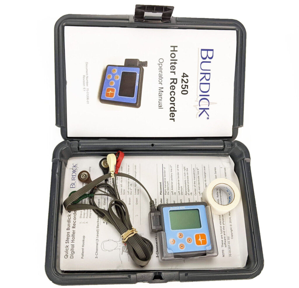 Burdick 4250 Holter Recorder with Case and Leads - CHD Medical