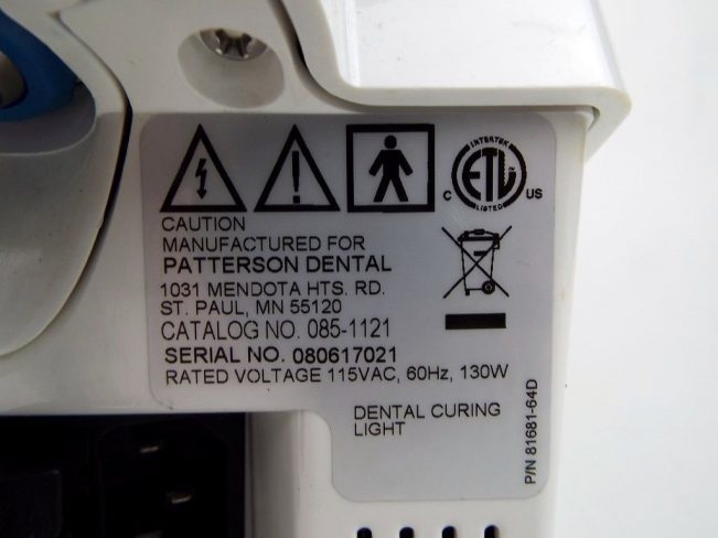 Patterson 085-1121 Dental VCL Visible Polymerization Corded Curing ...
